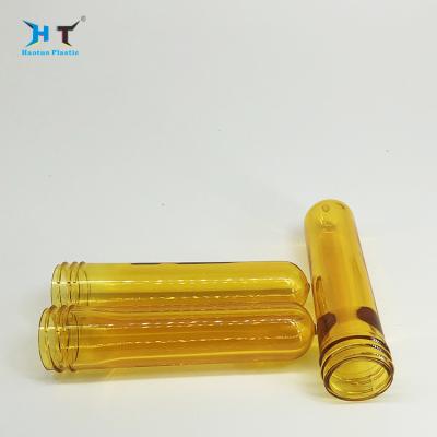 China 100 Ml Blowing Pet Plastic Preforms 18 G 24 / 410 Neck Size Yellow Color for sale