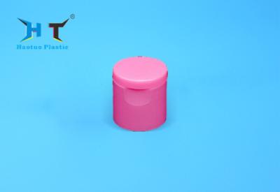 China 20 / 410 Flip Top Plastic Caps , Pink Color Flip Top Water Bottle Caps for sale