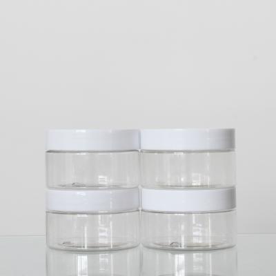 China 68mm Wide Mouth Cosmetic Jars , Cosmetic Cream Pet Plastic Container for sale
