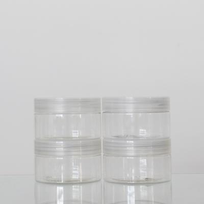 China 68mm Wide Mouth Cosmetic Jars , Cosmetic Cream Pet Plastic Container for sale