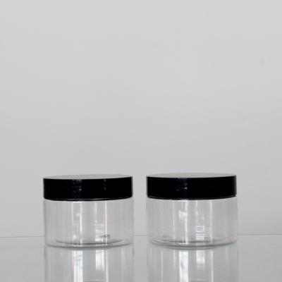 China Hair Gel Sealable PET Plastic Jars Good Sealing Amber Color Easy Storage for sale