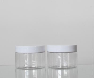 China Hair Gel Sealable PET Plastic Jars Good Sealing Amber Color Easy Storage for sale