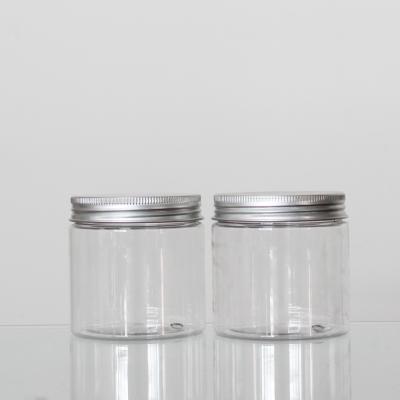 China Empty Makeup Loose Powder Pet Cosmetic Jars 200ml Capacity With Cap for sale