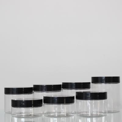 China 68mm Diameter Round Plastic Container 100g 180g 200g 250g 300g For Food for sale