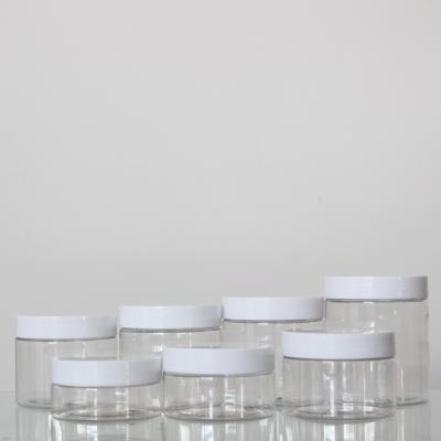 China 68mm Diameter Round Plastic Container 100g 180g 200g 250g 300g For Food for sale