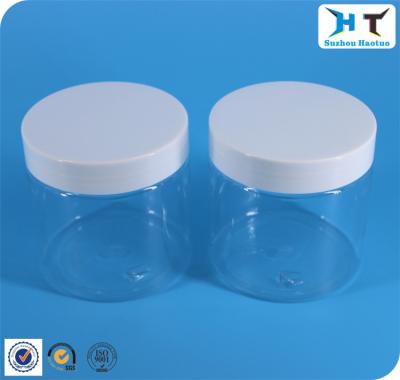 China 200 Ml PET Plastic Jars Printed Logo Good Transparency Easy Storage for sale