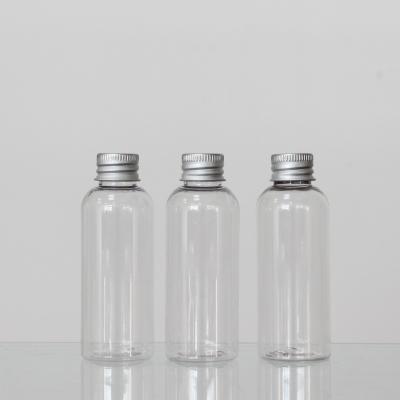 China Plastic 60ml Round Cosmetic Bottles With Different Kinds Of Cap Custom Color for sale