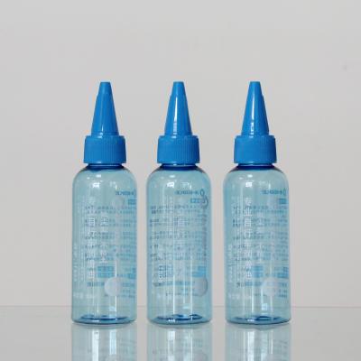 China Plastic 60ml Round Cosmetic Bottles With Different Kinds Of Cap Custom Color for sale