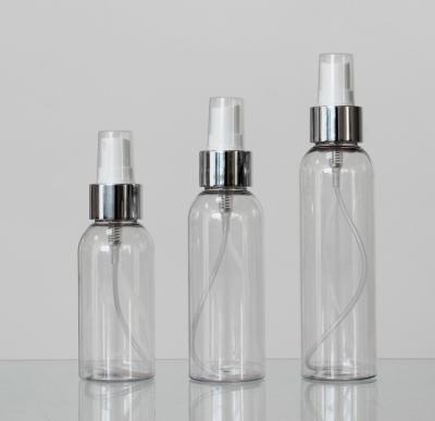 China 80ml 100ml 120ml Plastic Round Any Color Sprayer Cosmetic Bottle for sale