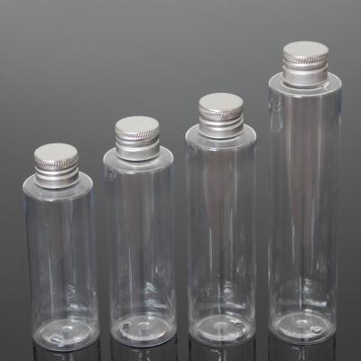 China 40mm Size 100/120/150/170ml Empty Lotion Transparent Plastic Bottle For Cosmetic for sale