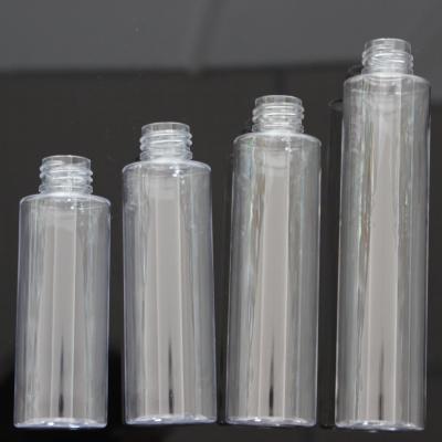 China 40mm Size 100/120/150/170ml Empty Lotion Transparent Plastic Bottle For Cosmetic for sale