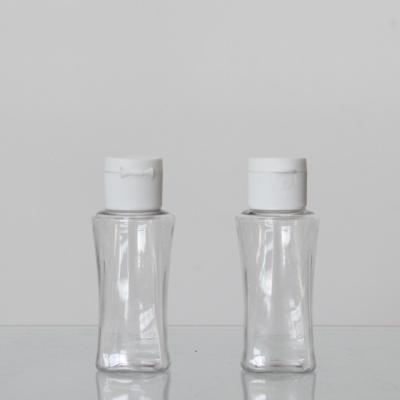 China PET 30ml Square Shape Empty Plastic Lotion Cosmetic Custom Color Bottle for sale