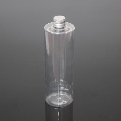 China 350/400/500 /750ml Round Shape Solid Custom Color Plastic Pump Cosmetic Bottle for sale