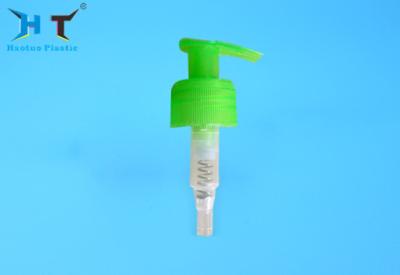 China Shiny Aluminum Closure Lotion Dispenser Pump 24 / 410  With Clip Cap for sale