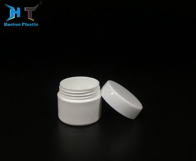 China 10 Ml Capacity Small Plastic Screw Top Jars 32 Mm Dia Silk Screen Printing for sale