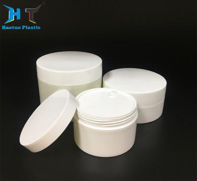 China Luxury Cosmetic PP Plastic Jars 200g 300g 500g PP Plastic Polish Surface for sale