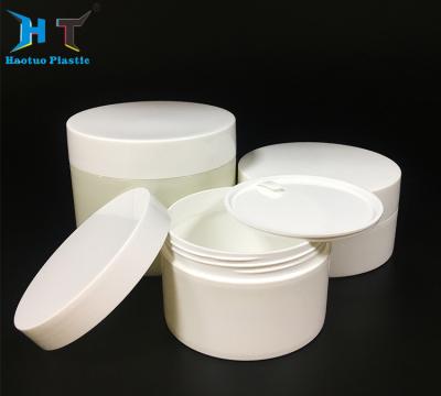 China Luxury Cosmetic PP Plastic Jars 200g 300g 500g PP Plastic Polish Surface for sale