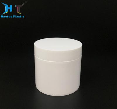 China White Double Wall PP Plastic Jars , Custom Color 250ml Plastic Jars for sale