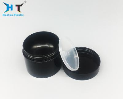 China 50 G 50 Ml Black PP Plastic Jars Makeup Containers Corrosion Resistance for sale