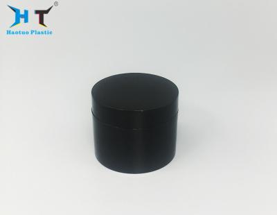 China 50 G 50 Ml Black PP Plastic Jars Makeup Containers Corrosion Resistance for sale