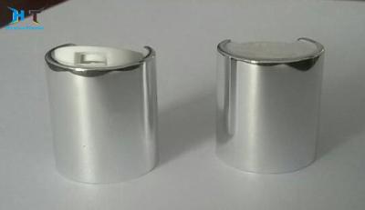 China Coat Shampoo Lotion Bottle Caps 24mm Shiny Silver And Gold Aluminum Color for sale