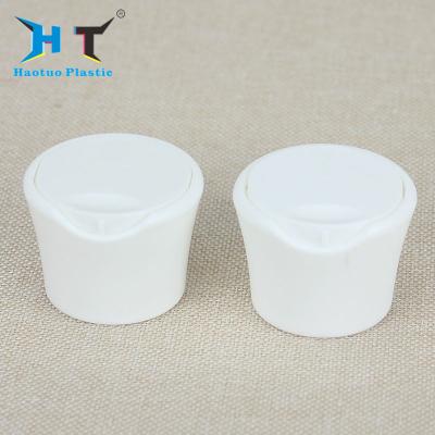 China White Plastic Press Disc Top Cap , 28 410 Cap Polish Surfacee SGS Approved for sale