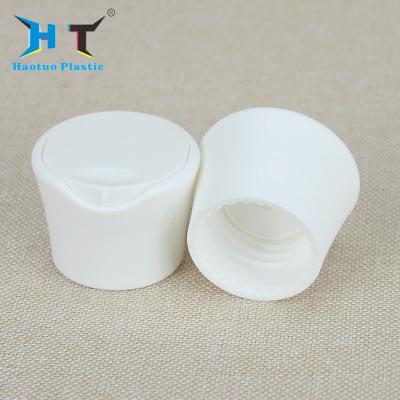 China White Plastic Press Disc Top Cap , 28 410 Cap Polish Surfacee SGS Approved for sale