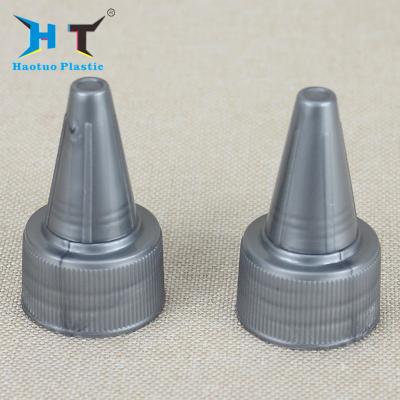 China Small Plastic Push Pull Caps 28mm 32mm For Hair Liquid Dispensing Bottle for sale
