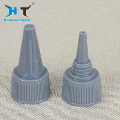 China Small Plastic Push Pull Caps 28mm 32mm For Hair Liquid Dispensing Bottle for sale
