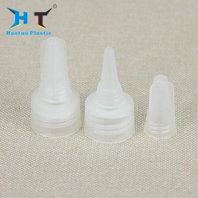 China White Color Twist Off Plastic Push Pull Caps 20 / 410 24 / 410 Neck Size for sale
