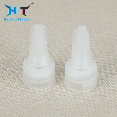 China White Color Twist Off Plastic Push Pull Caps 20 / 410 24 / 410 Neck Size for sale