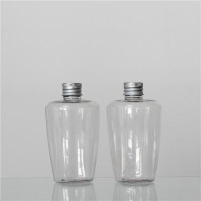 China Custom 100ml Clear Plastic Bottle With Screw Cap For Body Olive Oil for sale