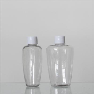 China Custom 100ml Clear Plastic Bottle With Screw Cap For Body Olive Oil for sale