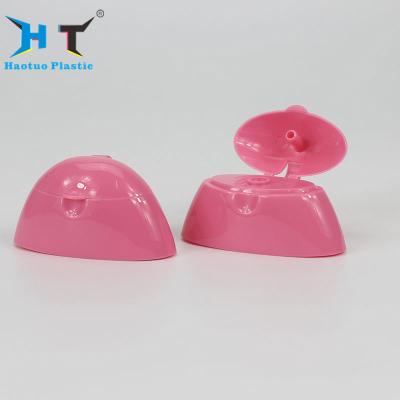 China 22 mm Flip Top Plastic Caps , Small Screw Cap With Round Top Cover for sale