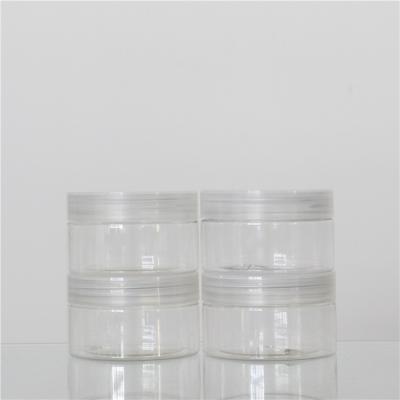 China Colorful 100ml Plastic Jar , Clear Plastic Cosmetic Jars Custom Logo for sale