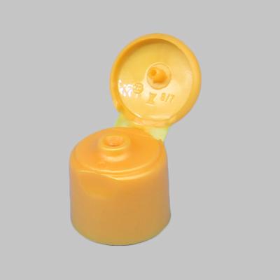 China Transparent Blue 24 410 Flip Top Cap Non Spill For Hand Cream Bottle for sale