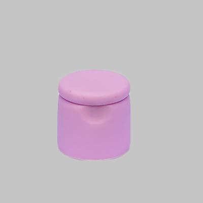 China 28mm Pink Butterfly Flip Top Plastic Caps Apply To Baby Shower Gel Bottles for sale