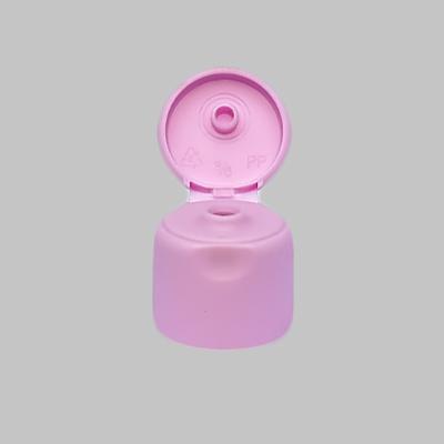 China 28mm Pink Butterfly Flip Top Plastic Caps Apply To Baby Shower Gel Bottles for sale