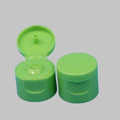 China 24/410 Red Color Polish Round Cosmetic Plastic Bottle Screw Flip Top Cap for sale