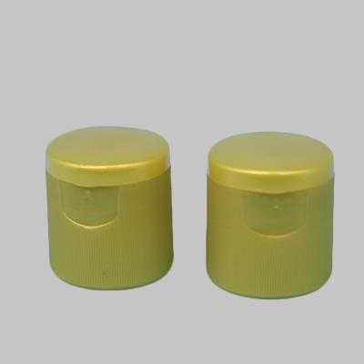 China 24mm 24/415 Gold Color Detergent Liquids Bottles Plastic Butterfly Flip top Caps for sale