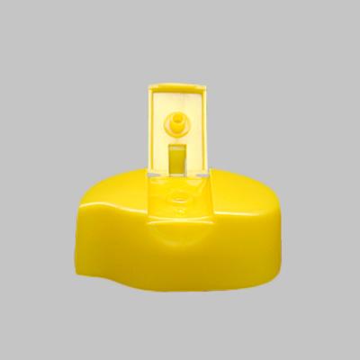 China Plastic Yellow 200ml Shampoo Bottle 18mm Snap Neck Size PP Flip Top Cap Lids for sale