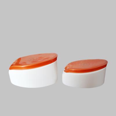 China Polish Flip Top Snap On Cosmetic Skin Care Package Plastic Fancy Shampoo Bottle Caps for sale