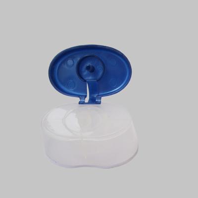 China 24mm Oval Plastic Shampoo Bottle Cap Cosmetic Flip Top Bottle Cover Cap for sale