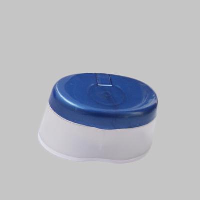 China 24mm Oval Plastic Shampoo Bottle Cap Cosmetic Flip Top Bottle Cover Cap for sale