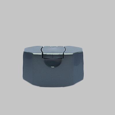 China 200ml Polish Rectangle Shape Plastic Flip Top Shower Shampoo Bottle Caps for sale
