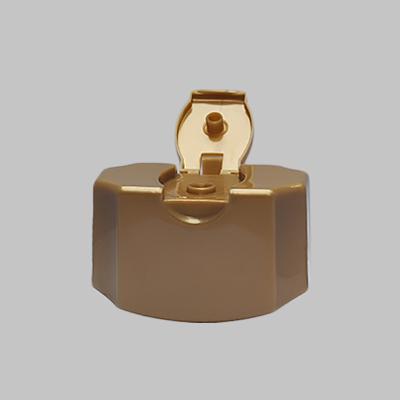 China Rectangle Shape Plastic Flip Top Bottle Caps For 200ml and 400ml Hand Cream Shower Shampoo for sale