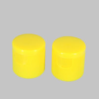 China Colorful Flip Top Plastic Caps 3mm And 5mm Orifice 28 / 415 For Cosmetic Bottle for sale