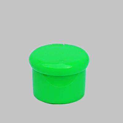 China Green 24 410 Flip Top Cap Round Personal Cosmetic Bottle Flip Top Closure Caps for sale