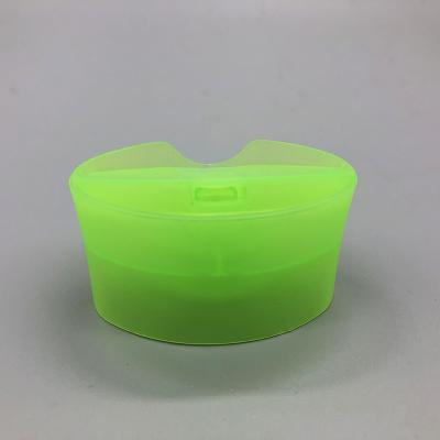 China Big Oval Shape Plastic Disc Cap , Shampoo Bottle Lid OEM / ODM Service for sale