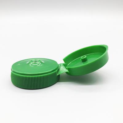 China 38 / 400 Ribbed Flip Top Plastic Caps , Plastic End Caps Free Samples for sale